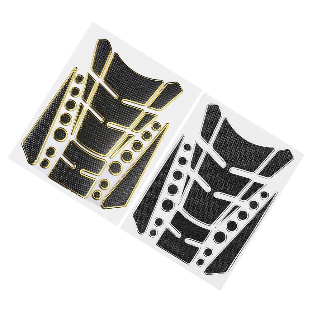 Worgeous 2pcs 3d Motorcycle Tank Stickers Gas Tank Cap Decals Gas Oil ...