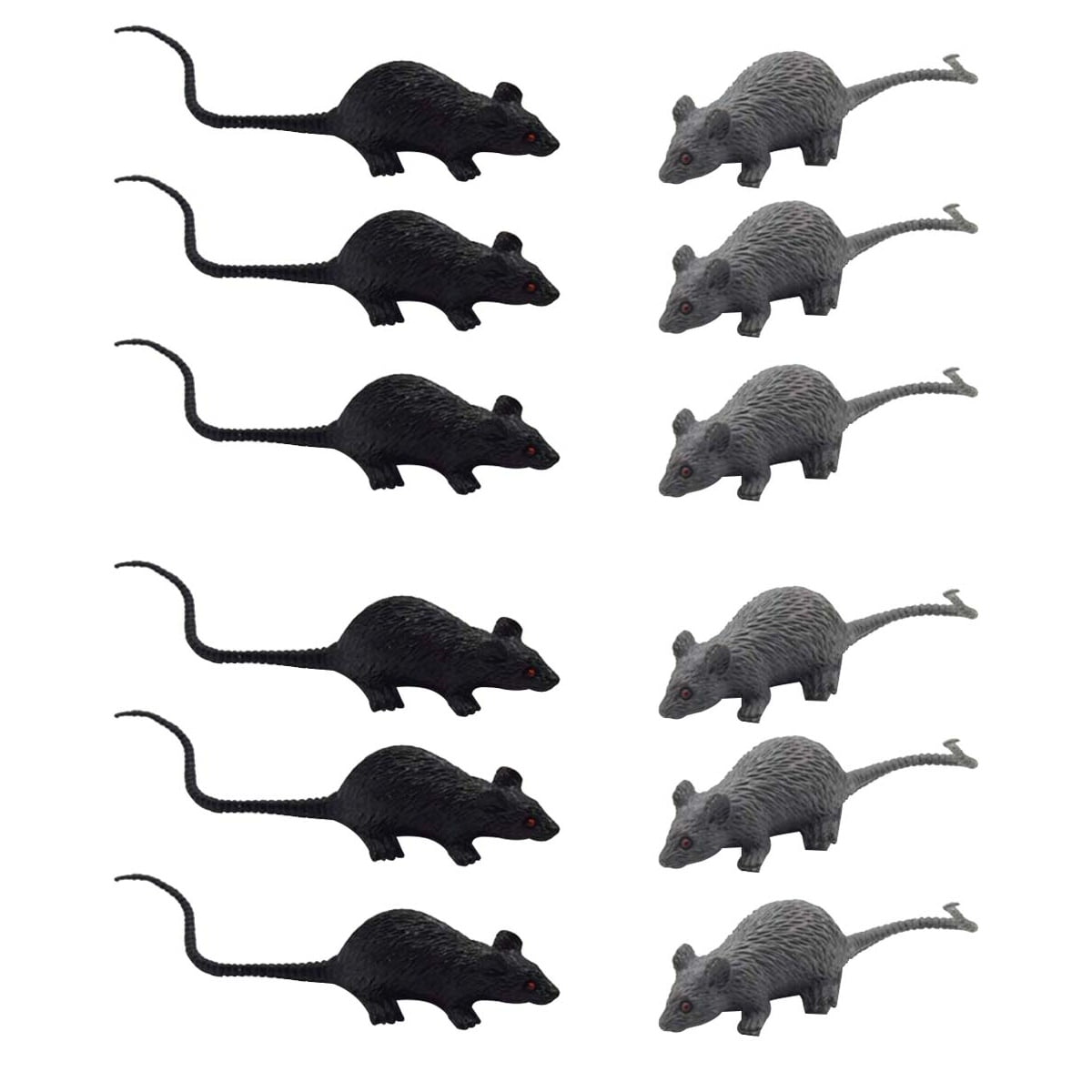 Worgeous 2pcs 6 Mouse Model, New Peculiar Simulation Joke Terror Mouse ...