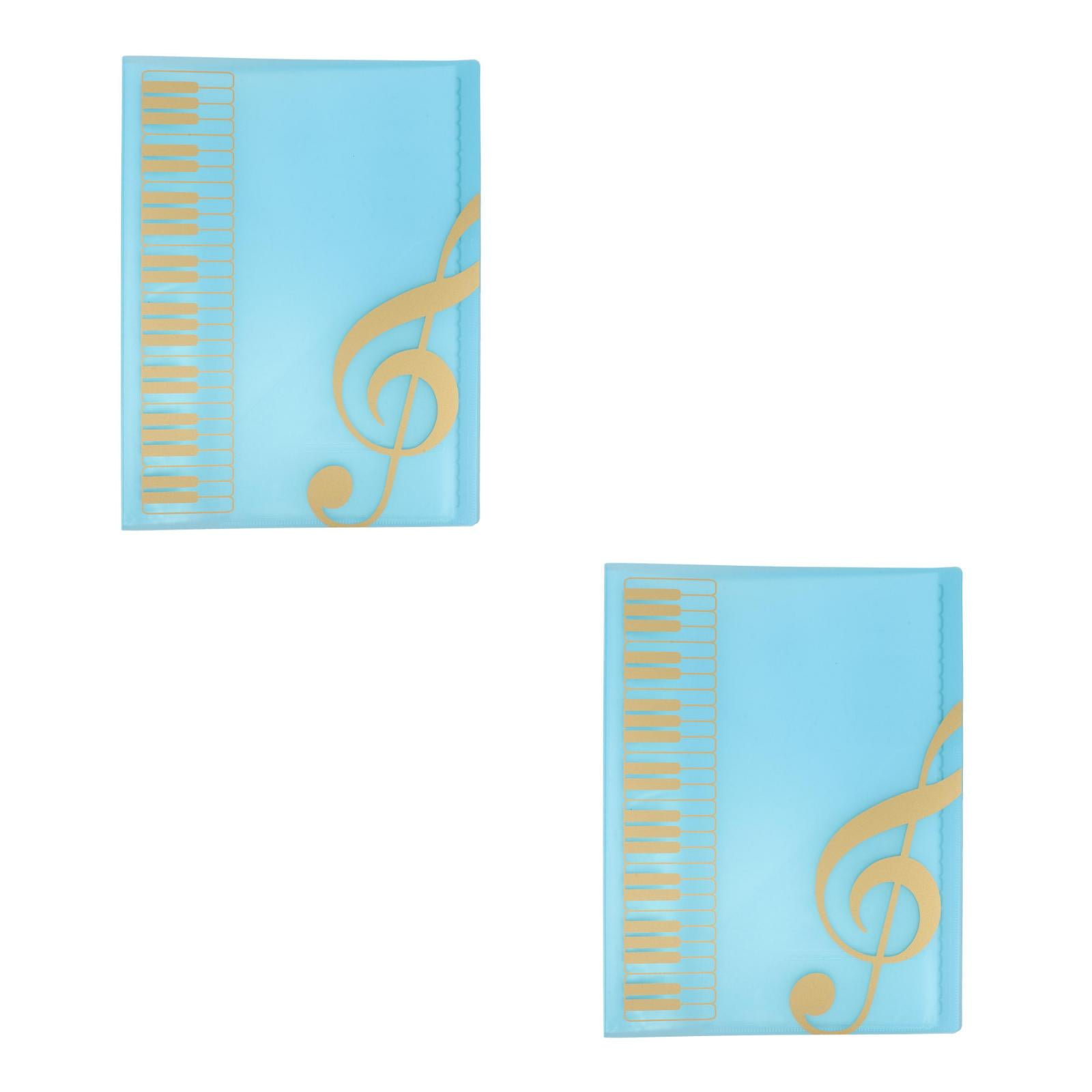 Worgeous 2pcs A4 Music Binder With 80 Pages Sheet Music Choir Folder ...