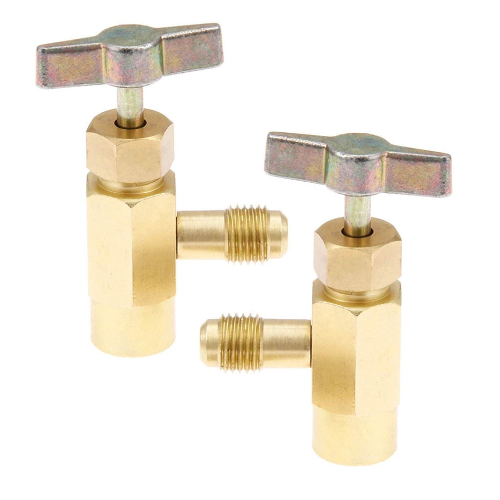 2pcs AC Refrigerant Tap with 1/2 Threaded Valve Tool for Can Bottle ...