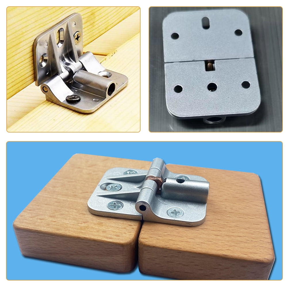 Worgeous 2pcs Adjustable 180 Degree Locking Hinges Heavy Duty Table ...