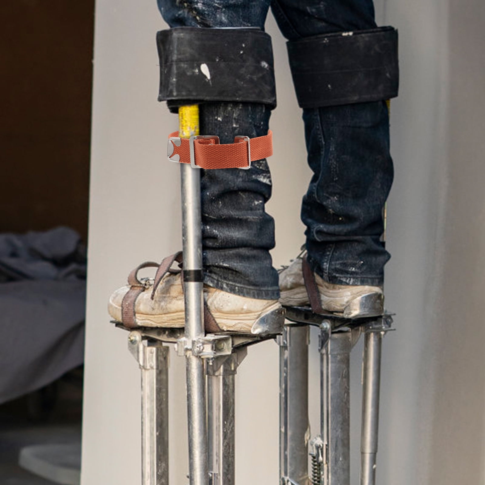 Worgeous 2pcs Adjustable Stilt Straps For Drywall Stilts Secure Foot ...