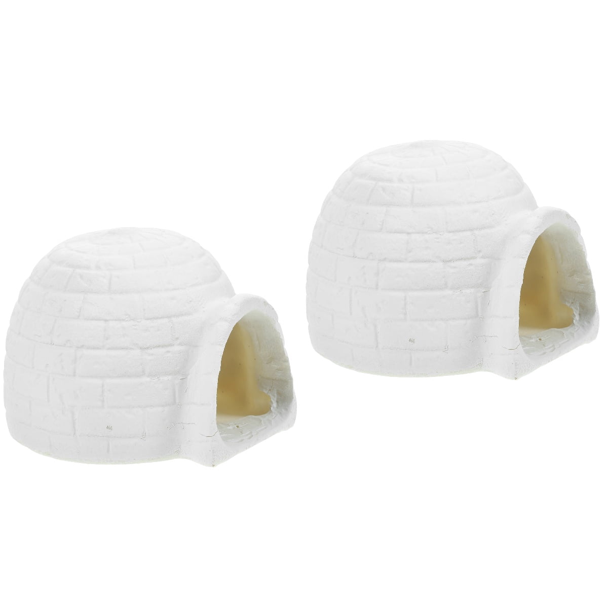 Worgeous 2pcs Artificial Polars Ice House Statue Resin Figurine ...
