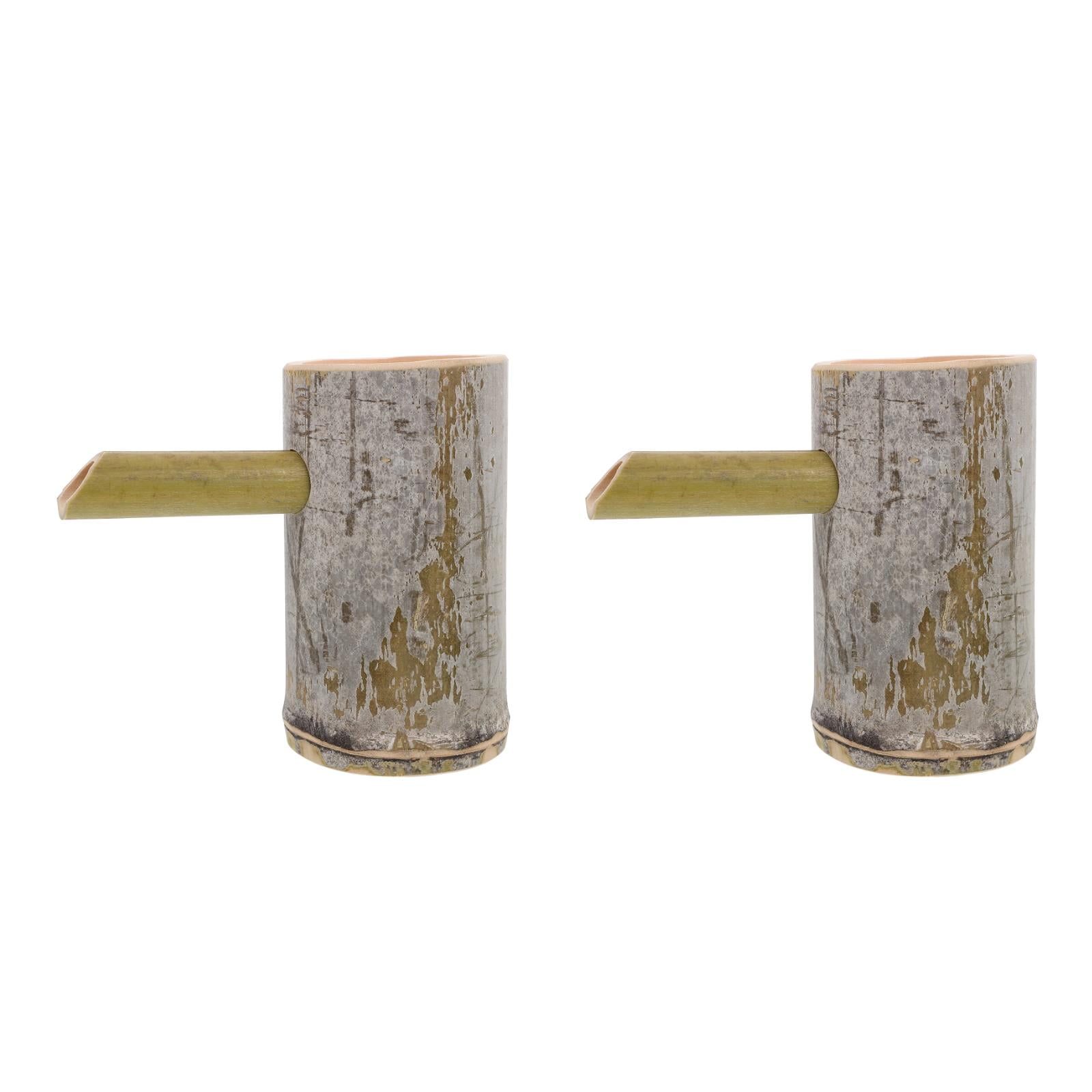 Worgeous 2pcs Bamboo Fountain Spout Water Fountain Spout Indoor and ...