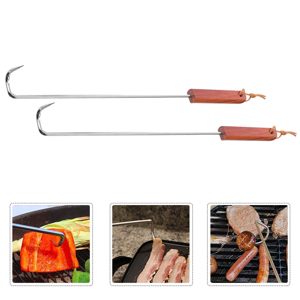 Worgeous 2pcs Barbecue Fork Steak Grill Fork Meat Splitting Hook ...