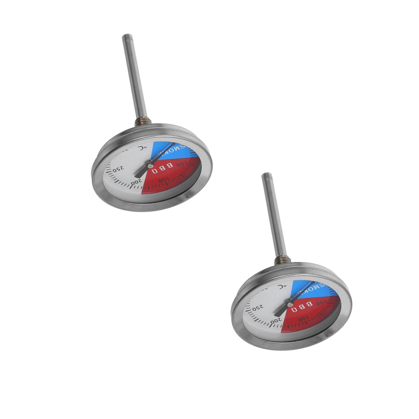 Worgeous 2pcs Bbq Thermometer 300 Degree Double Scale Grill Temperature ...