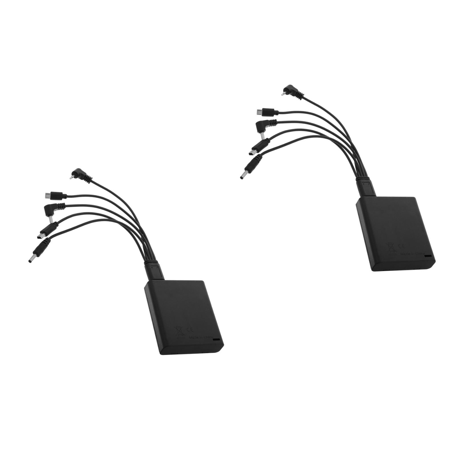 Worgeous 2pcs Black External Emergency Battery Pack Portable Safe Box ...