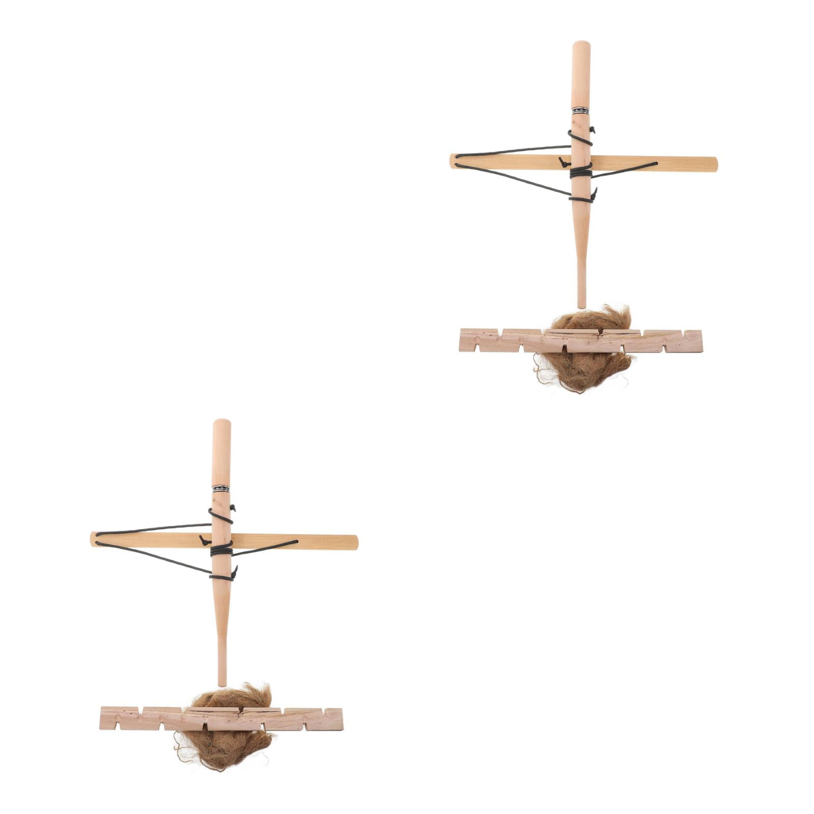 Worgeous 2pcs Bow Drill Fire Starters Kit Wood Gear With Ergonomic ...