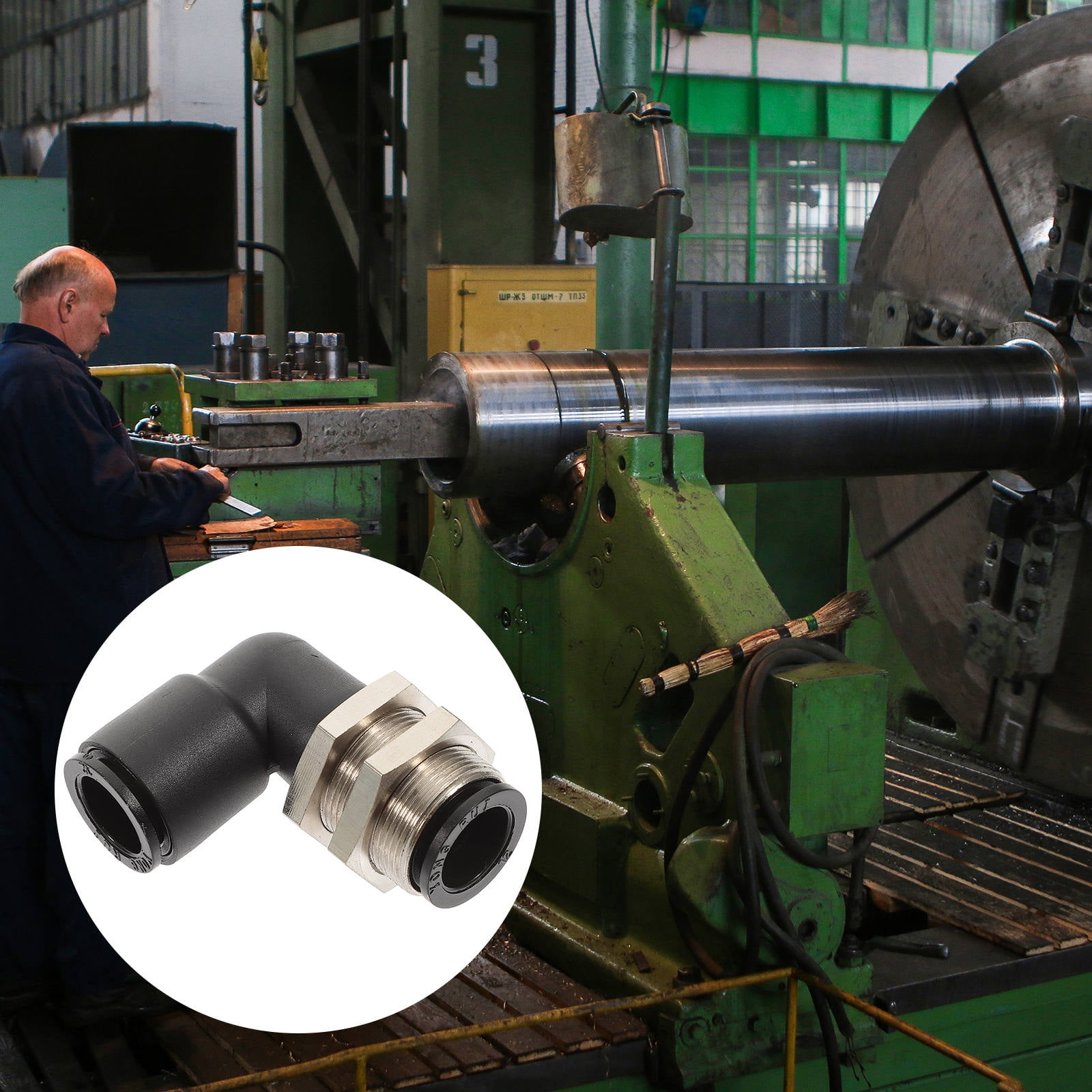 Worgeous 2pcs Bulkhead Tube Fitting Copper Quick Connect Air Hose ...