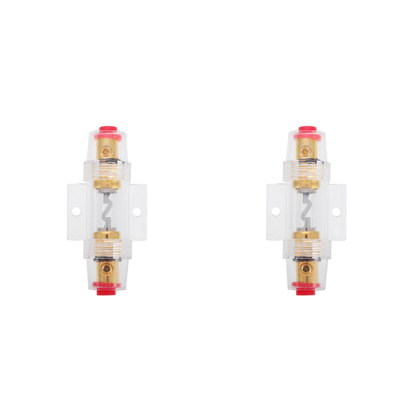 Worgeous 2pcs Car Audio Fuse Compartment 80A Car Stereo Fuse Mount Car ...