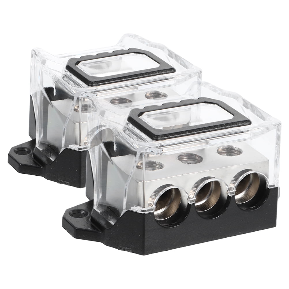 Worgeous 2pcs Car Power Management Blocks 3 Way Ground Distribution ...