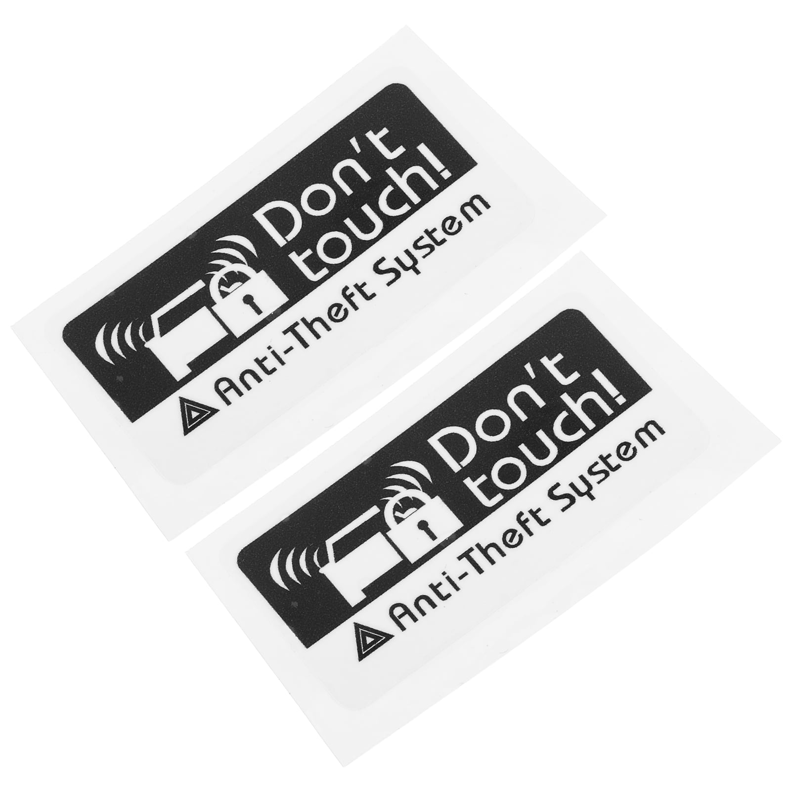 Worgeous 2pcs Car Styling Vinyl Sticker Warning Sign Anti-Theft Car ...