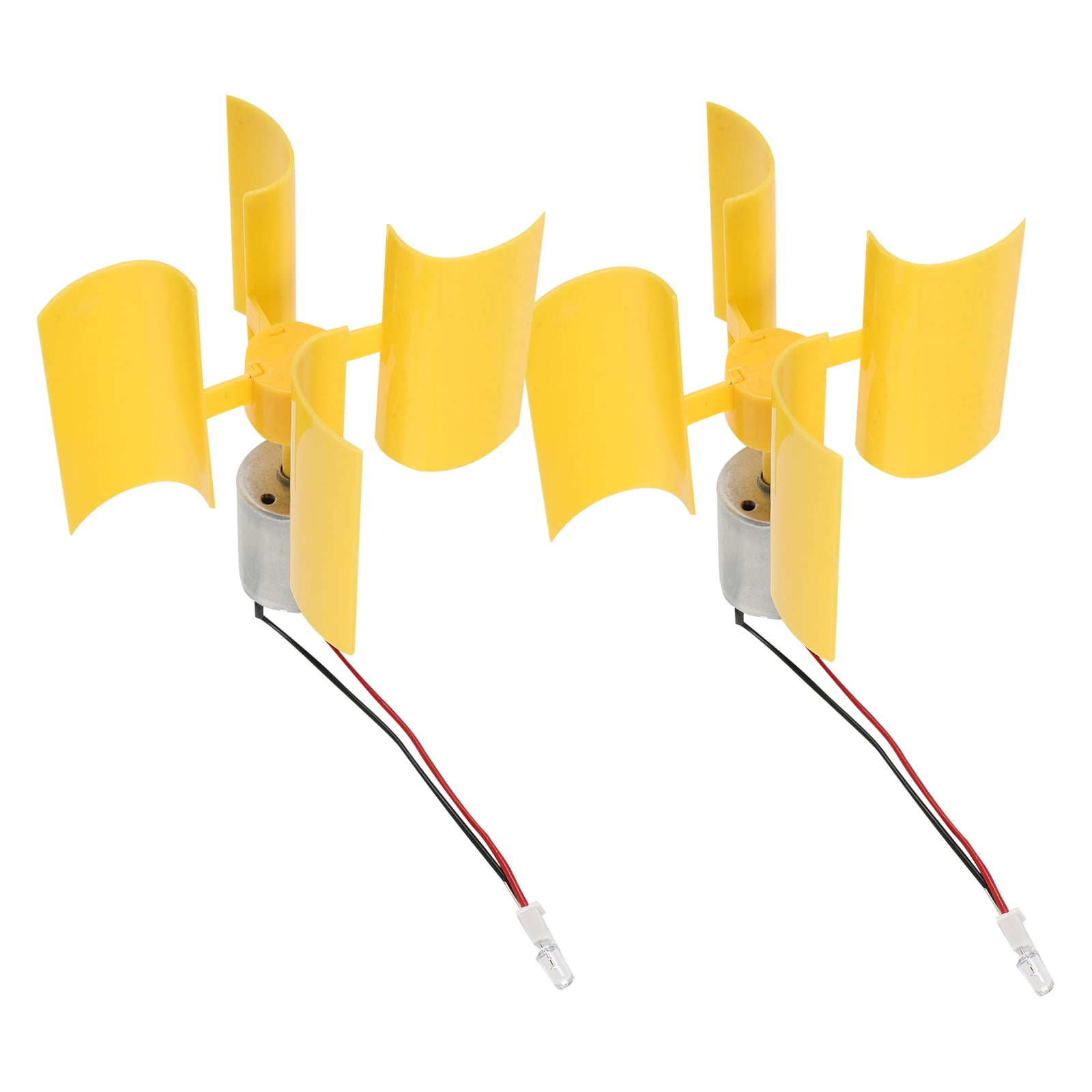 HOOWIFFY Miniature Wind Generator Small Wind Motor Yellow 2 Pieces for ...