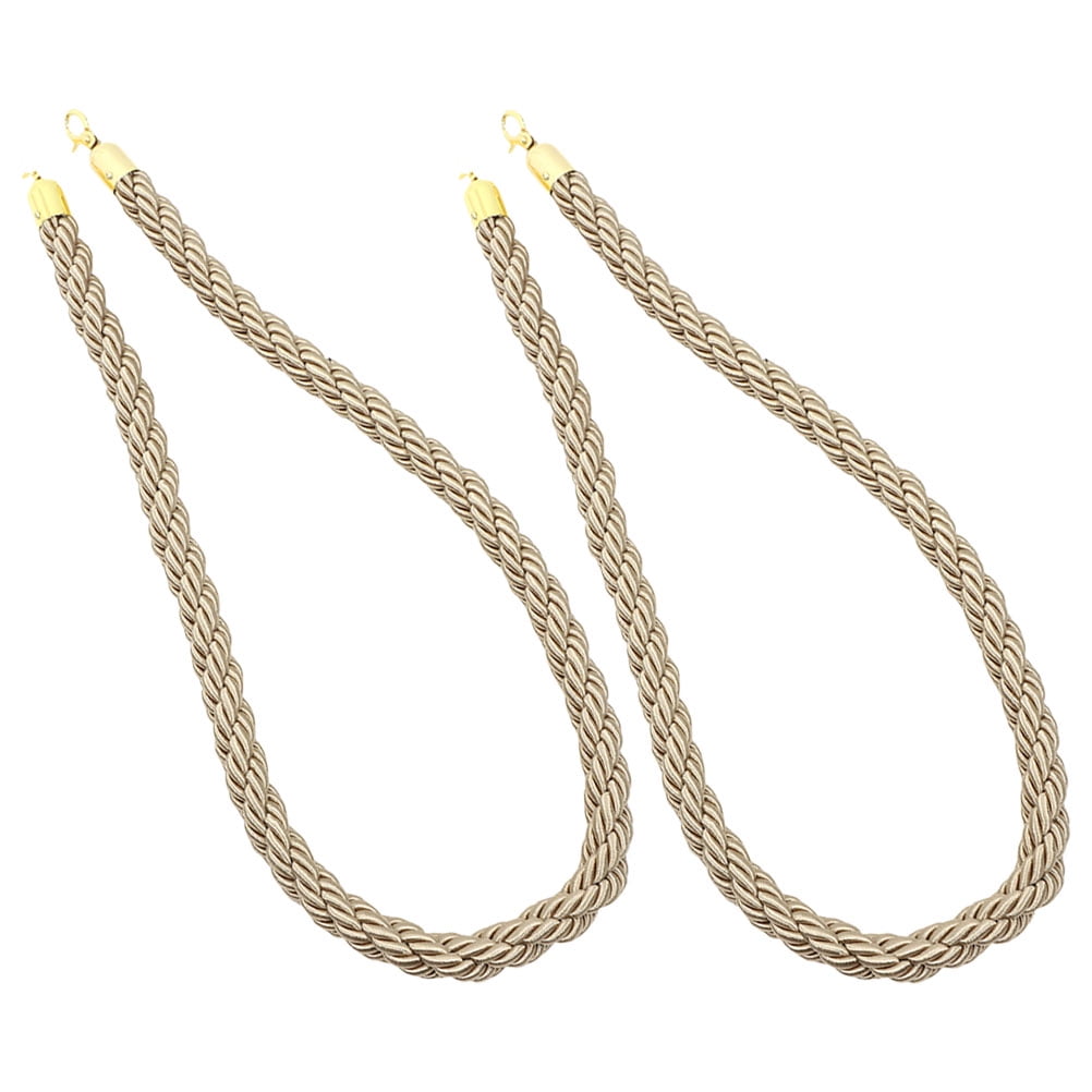 Worgeous 2pcs Crowd Control Barriers Jute Rope Replacement Stanchions ...