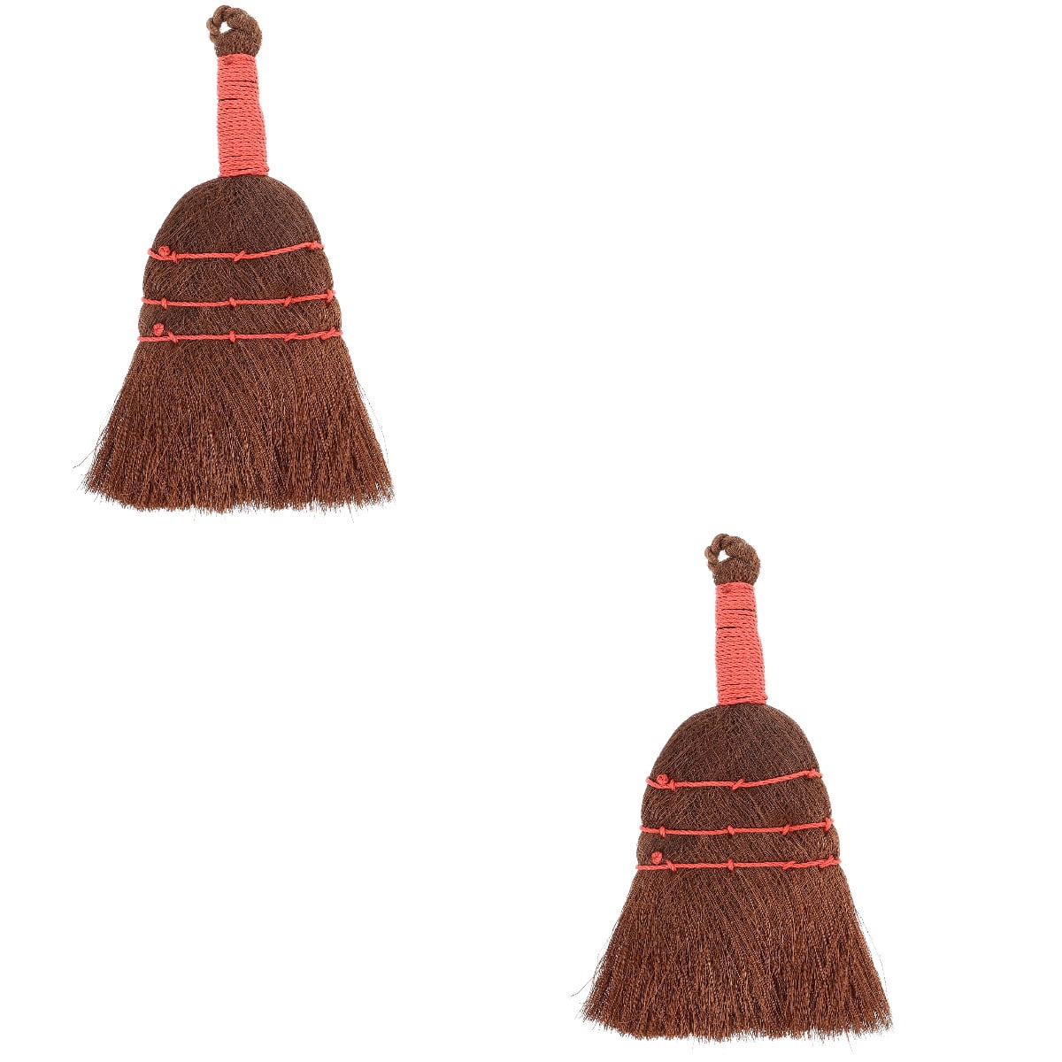 Worgeous 2pcs Desk Palm Dust Brush Bamboo Handle Broom Small Cleaning ...