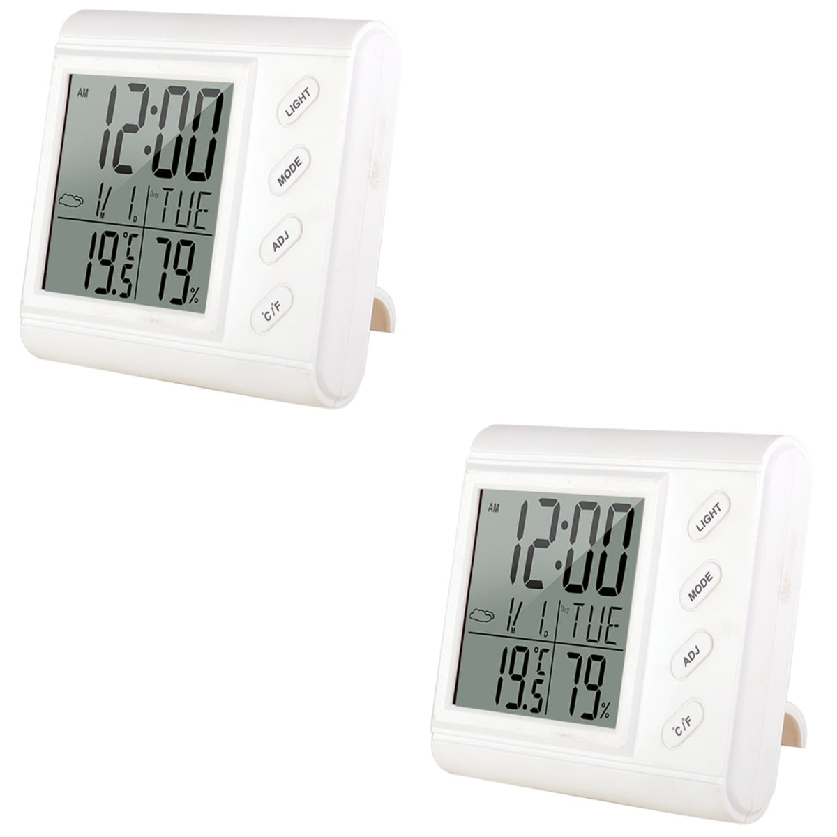 Worgeous 2pcs Digital Hygrometer Thermometer Temperature Humidity ...