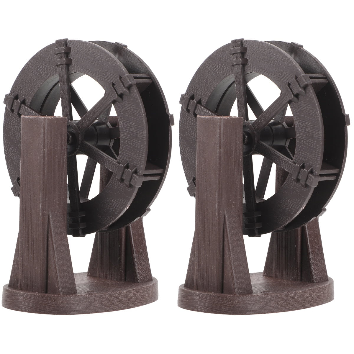 Worgeous 2pcs Diy Rotating Water Wheel Tabletop Chinese Waterfall ...