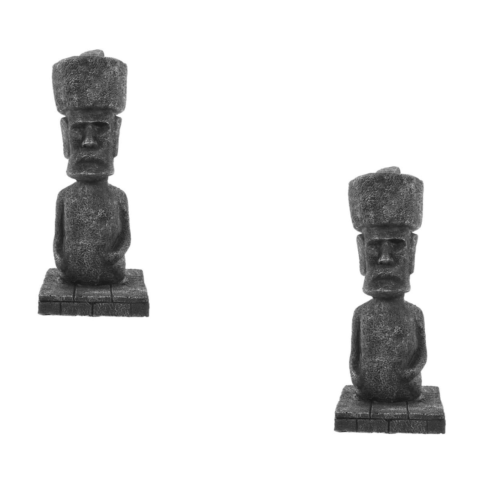 Worgeous 2pcs Easter Sculpture Fish Tank Rockery Landscaping Decoration ...