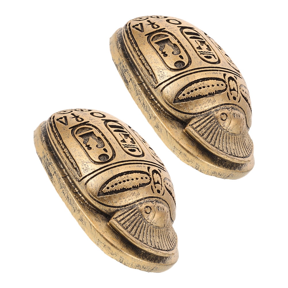 Worgeous 2pcs Egyptian Beetle Ancient Egypt Figurine Fake Beetle ...