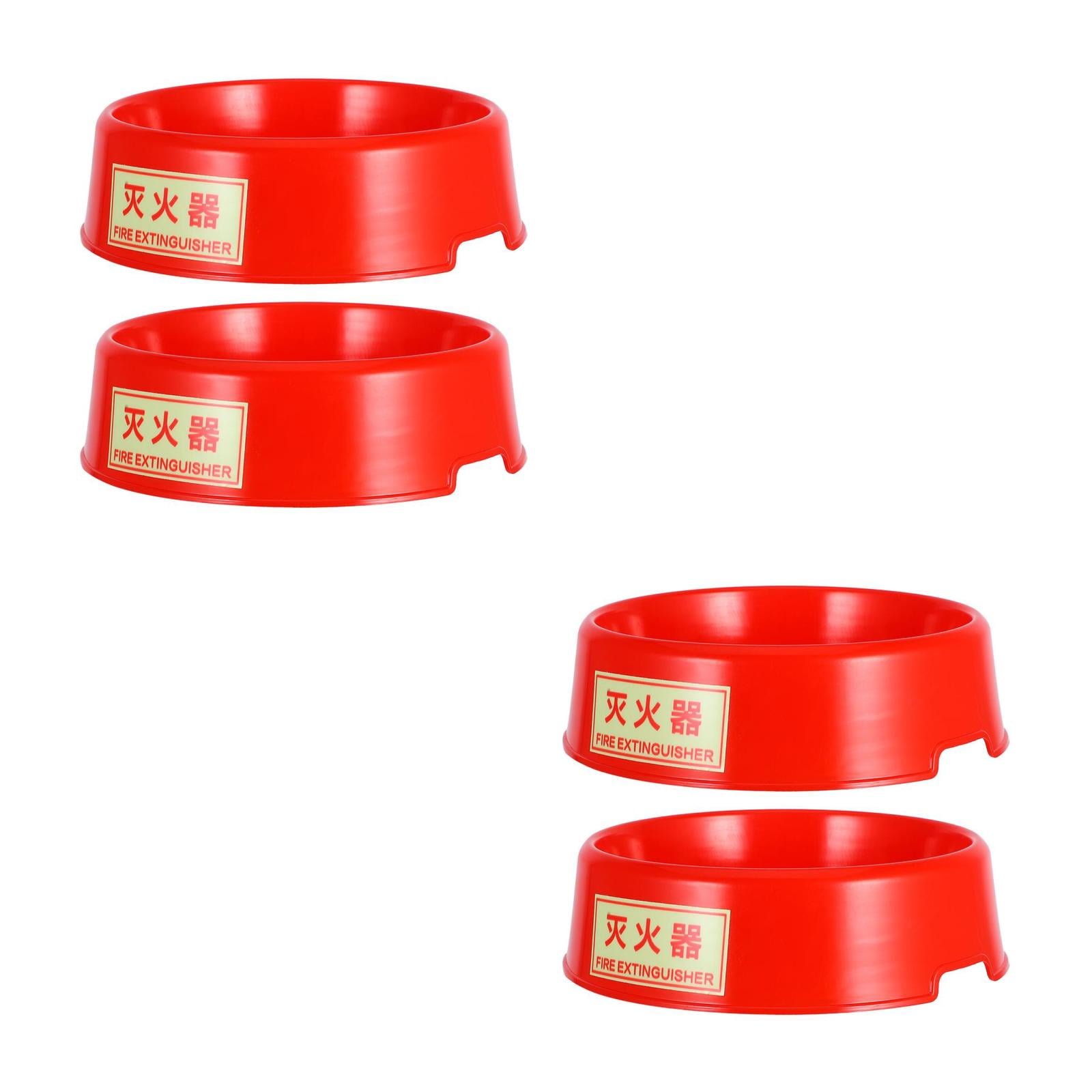 Worgeous 2pcs Fire Extinguisher Stand Holder Fluorescent Plastic Floor ...