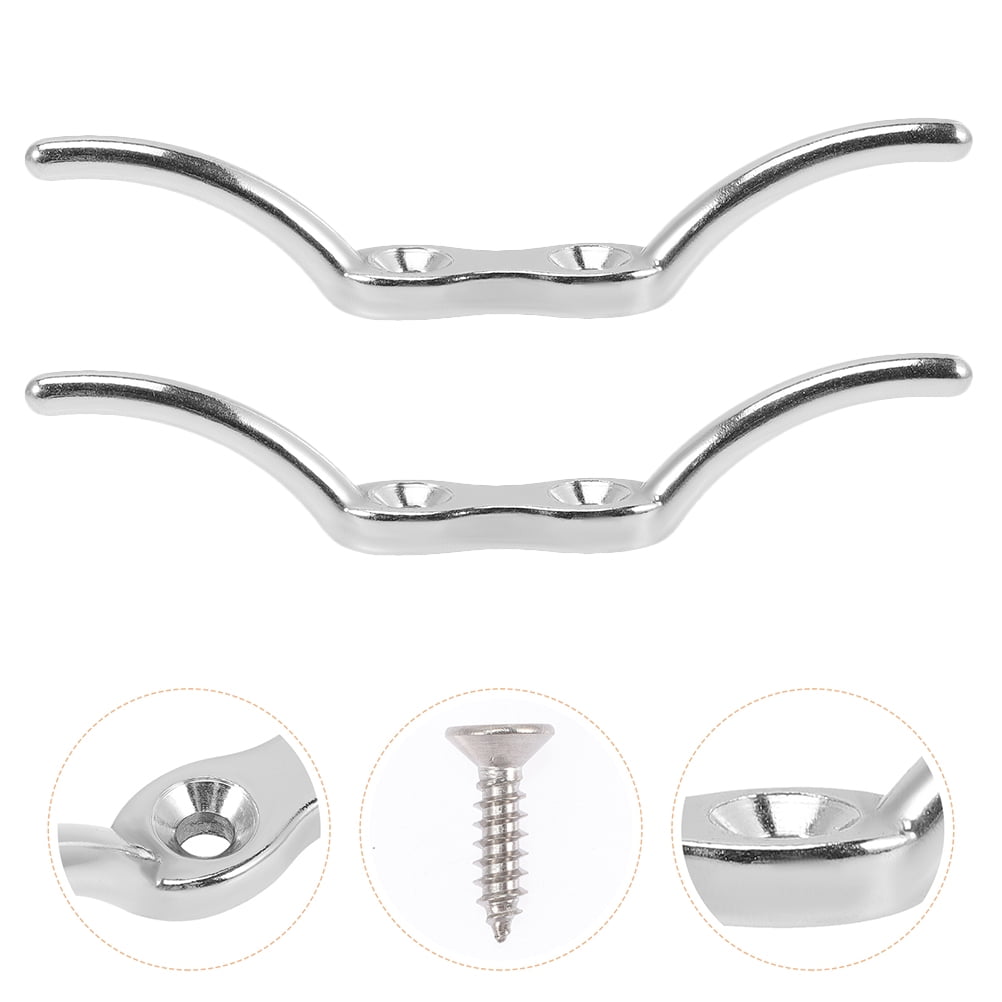 Worgeous 2pcs Flagpole Cleat Hook Mount for Garden Flags Flag Stand ...