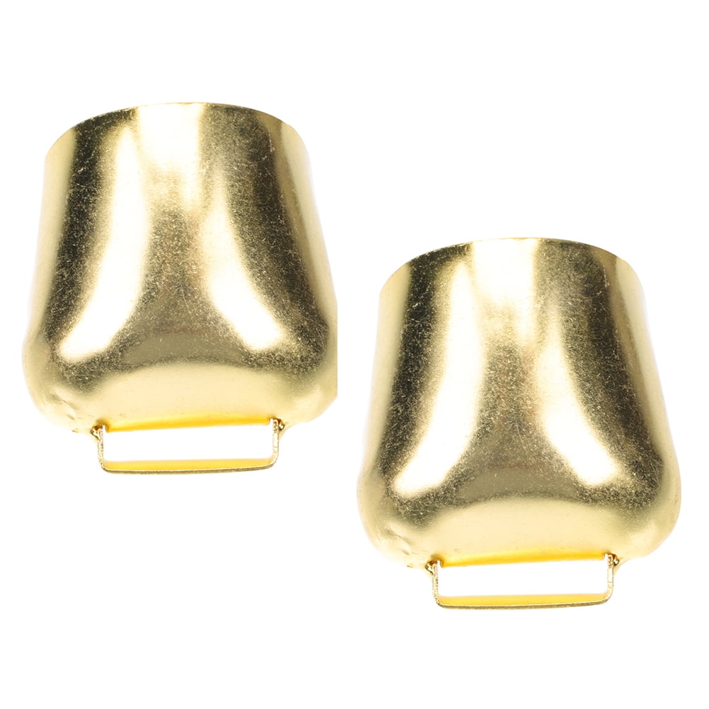 Worgeous 2pcs Heavy Duty Cow Bells For Livestock Small Golden Bells For ...
