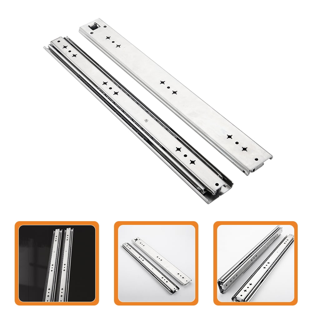 Worgeous 2pcs Heavy Duty Drawer Slides Telescopic Slider Runners ...