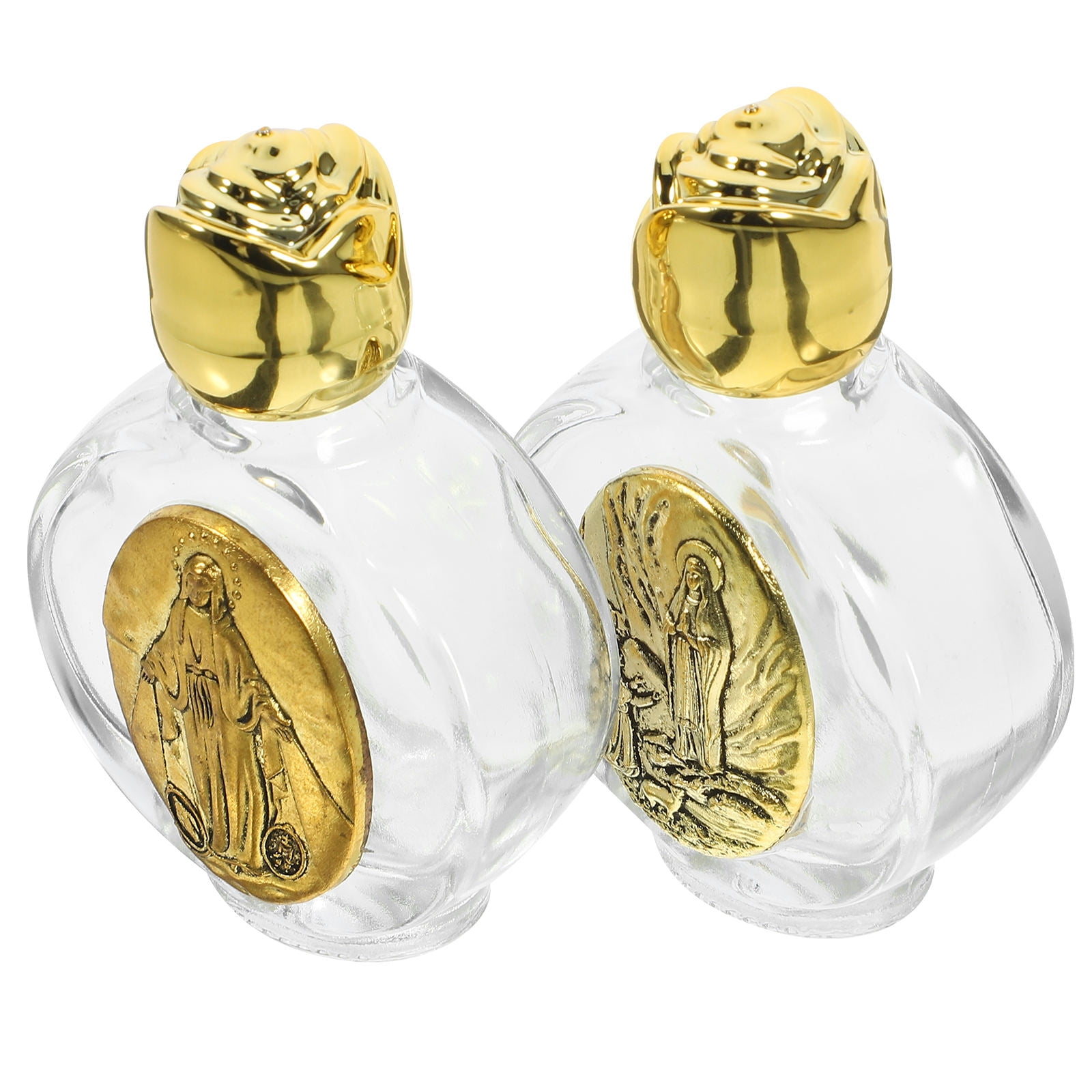 Worgeous 2pcs Holy Water Bottle Church Glass Bottles Empty Glass ...