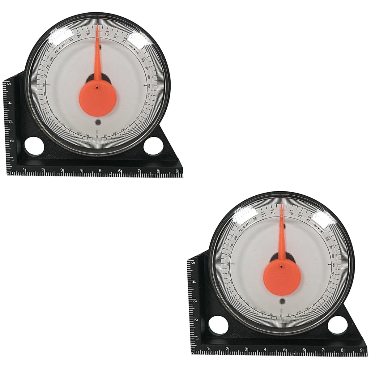 Worgeous 2pcs Inclinometer Inclination Box Goniometer Angle Meter for ...
