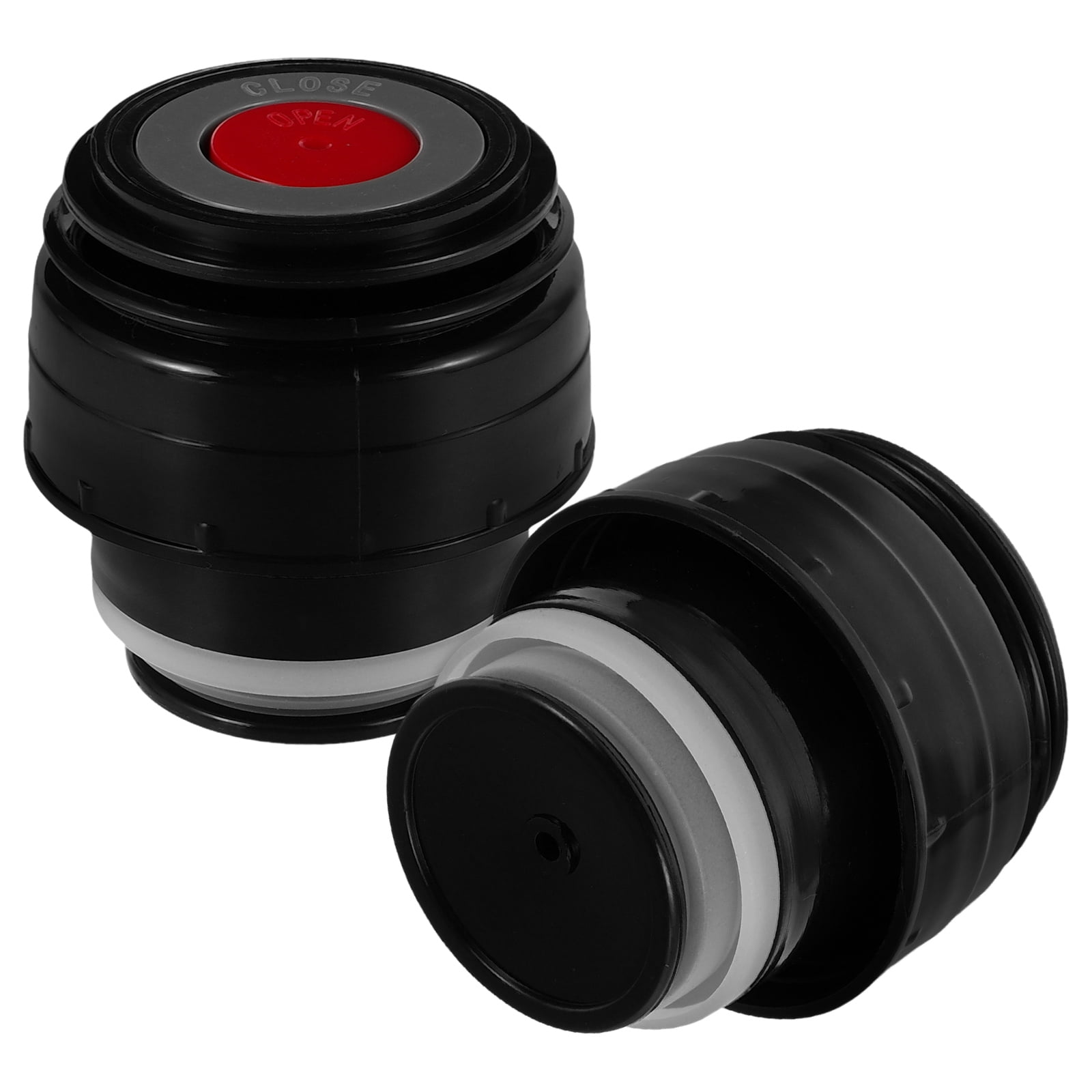 HINTRMENT 2Pcs Universal Black Insulated Water Bottle Stopper Leakproof ...