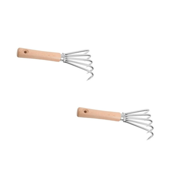 Worgeous 2pcs Japanese Weeding Tool Stainless Steel Ninja Rake ...