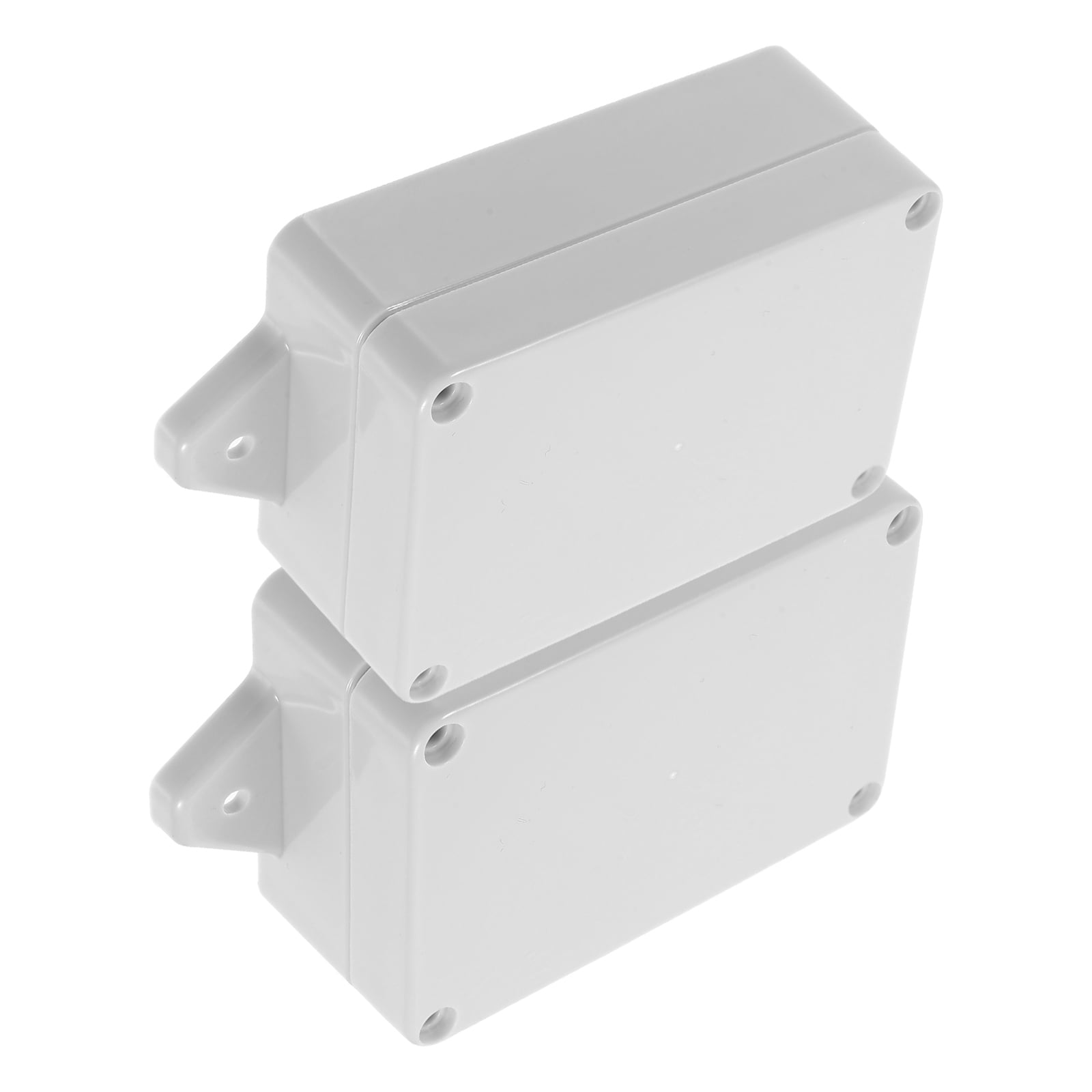 Worgeous 2pcs Junction Box Electrical Waterproof White Plastic Power ...