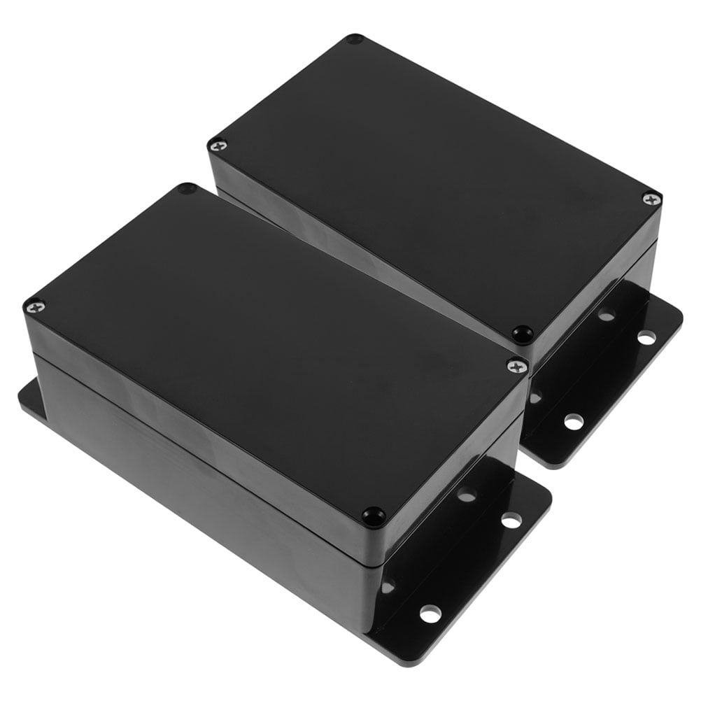 Worgeous 2pcs Junction Box Waterproof Plastic Electrical Project Case ...