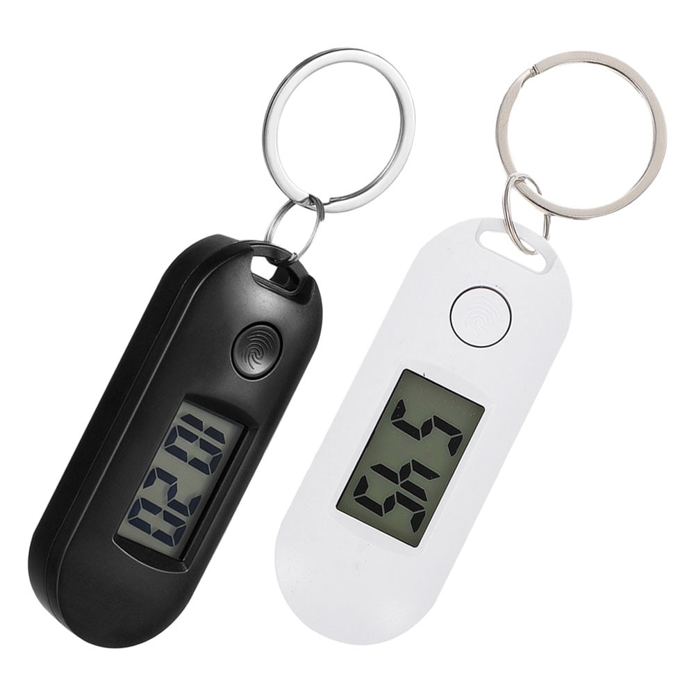 Worgeous 2pcs Keychain Pocket Watch Led Digital Pocket Watch Hanging ...