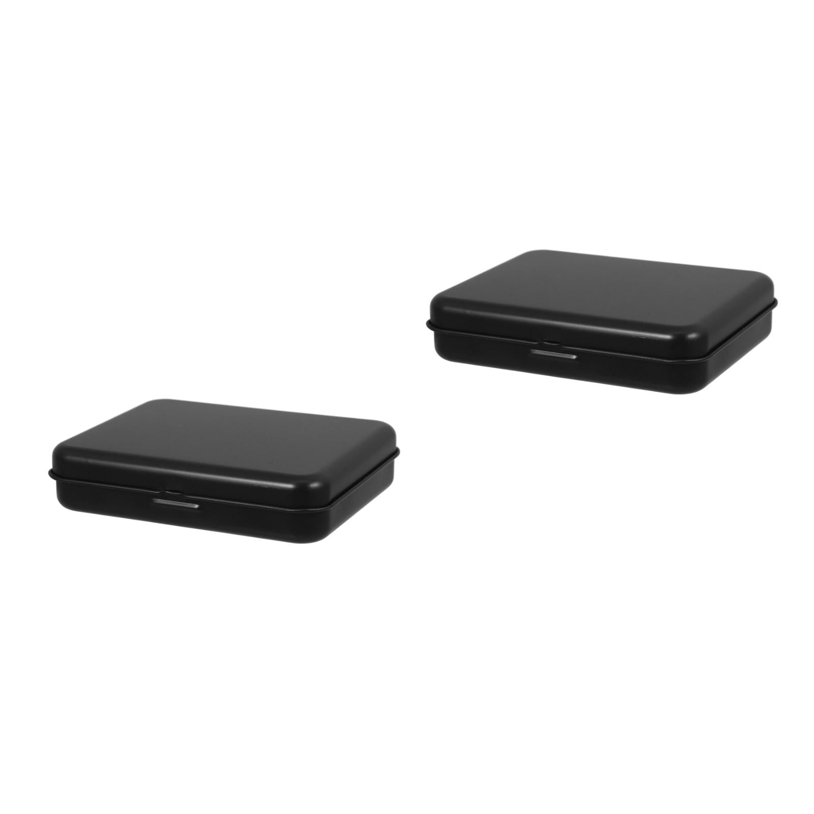 Worgeous 2pcs Locking Mini Tin Box Book Storage Box Safe Box Dvd ...