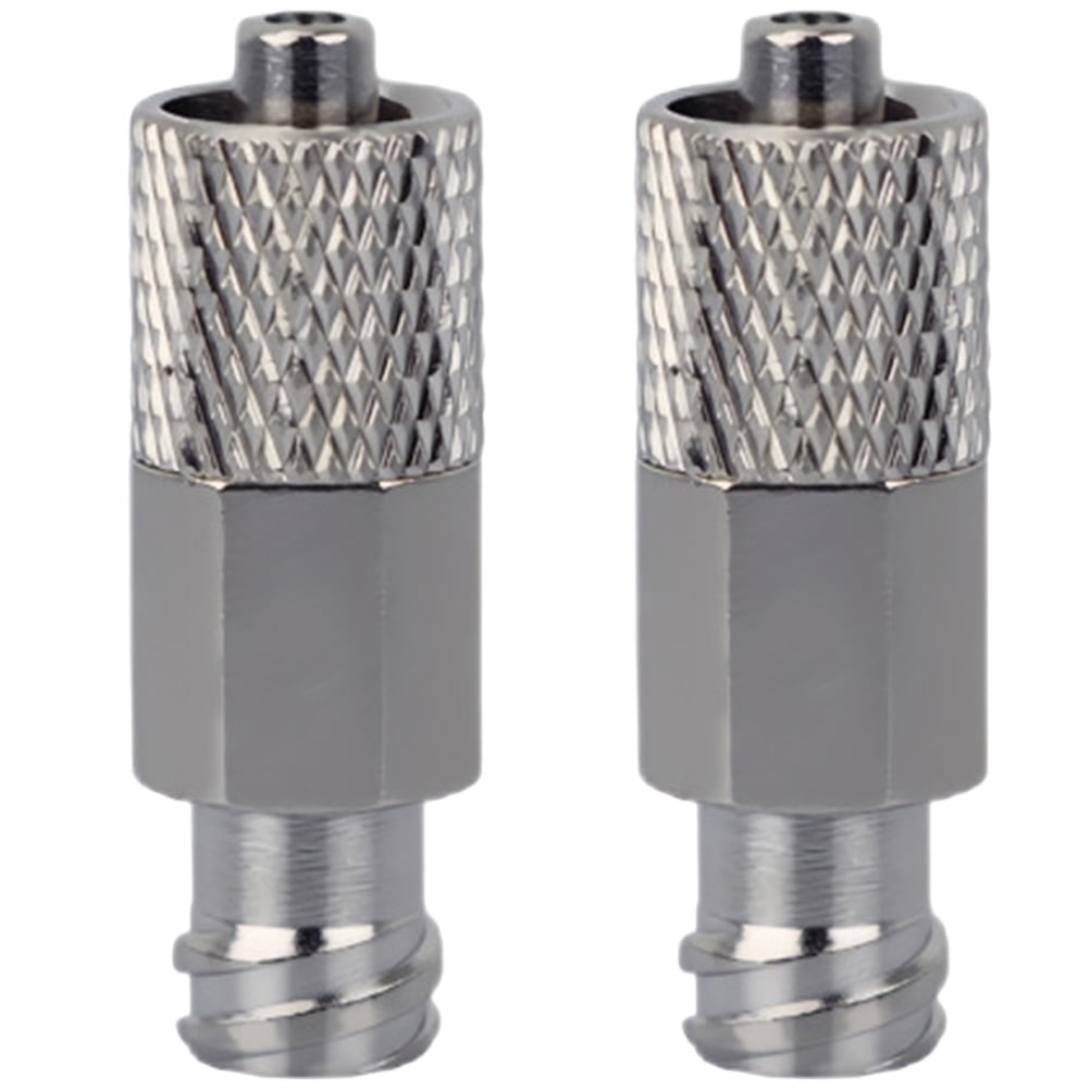 HOOWIFFY 2Pcs Silver Metal Syringe Adapter for Industrial Dispensing ...
