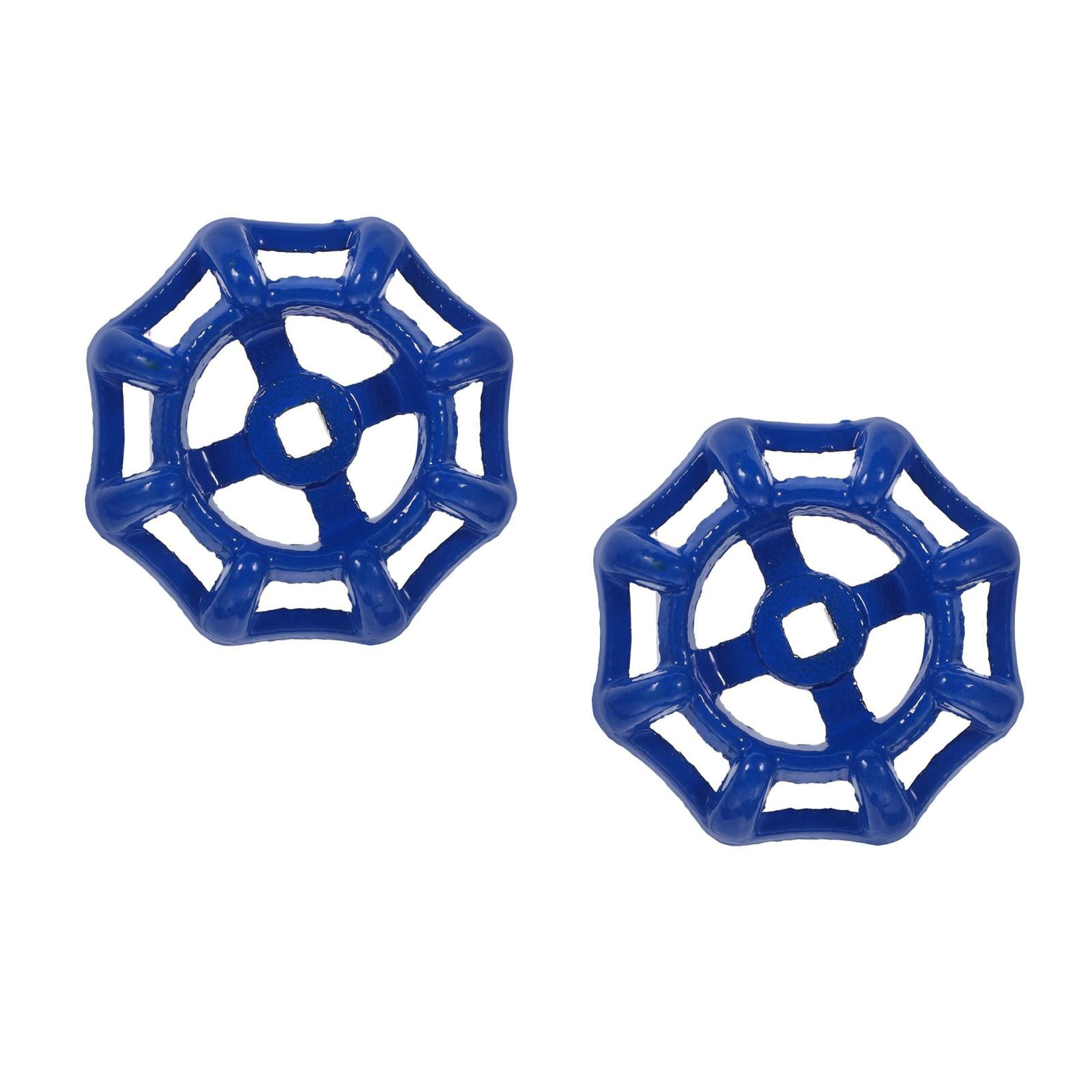 Worgeous 2pcs Metal Outside Faucet Hose Bib Round Wheel Handle Sturdy ...