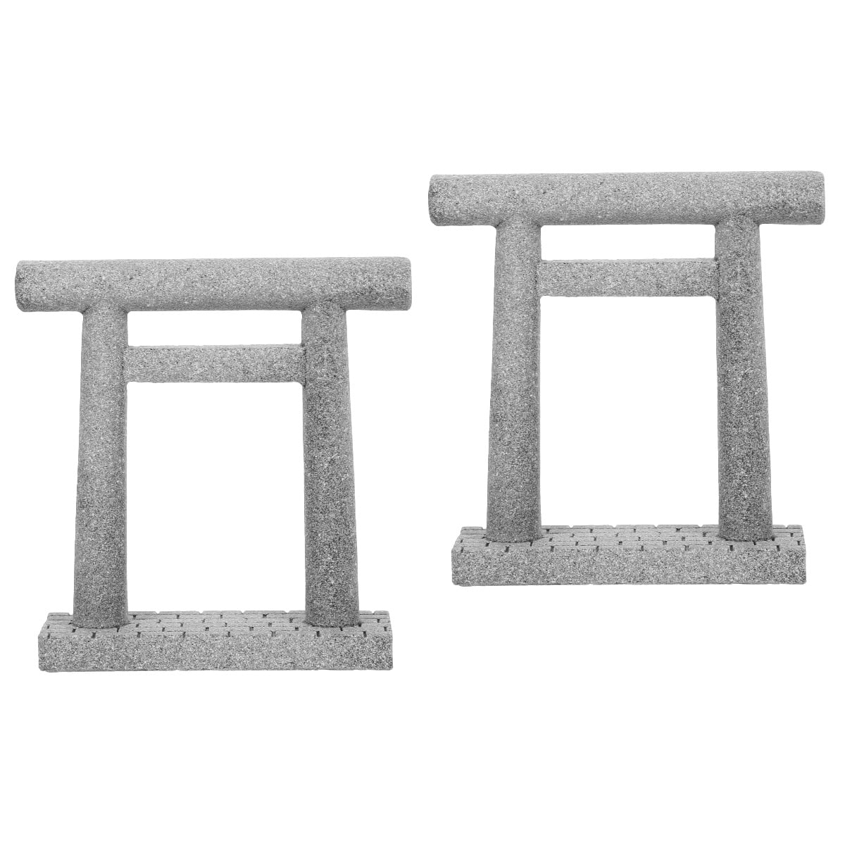 Worgeous 2pcs Microlandscape Stone Torii Gate Model Garden Mini ...