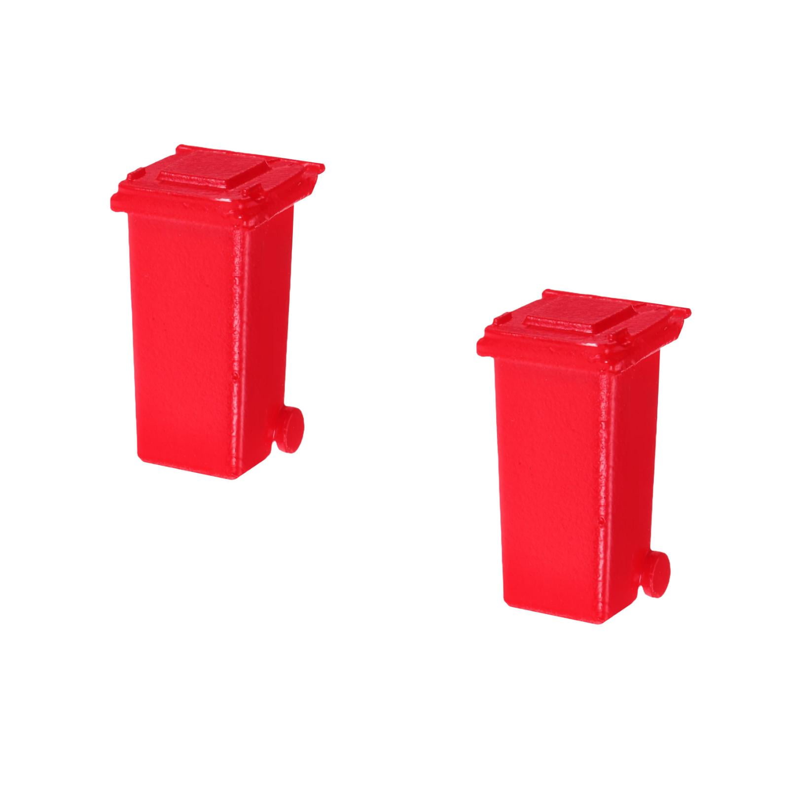 Worgeous 2pcs Mini Trash Mini Waste Bin Dollhouse Garbage Cans ...