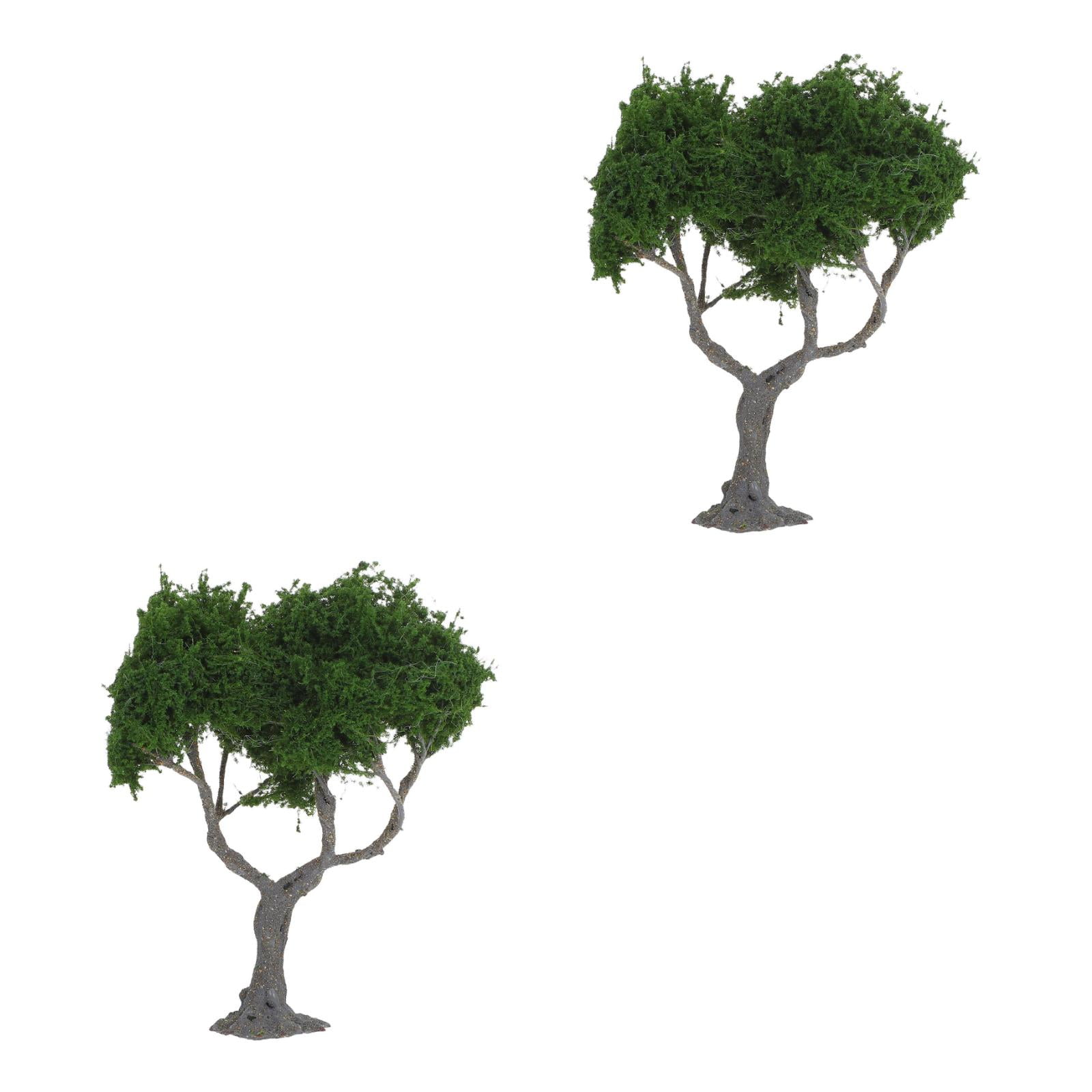 Worgeous 2pcs Model Train Trees Miniature Forest Railroad Trees For Diy ...