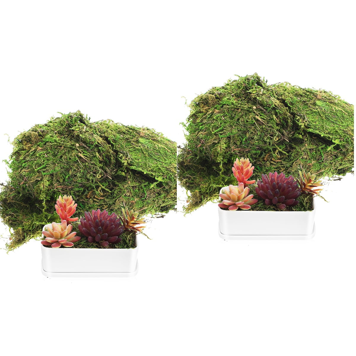 Worgeous 2pcs Moss Fake Moss Artificial Moss Green Moss Faux Moss Moss ...