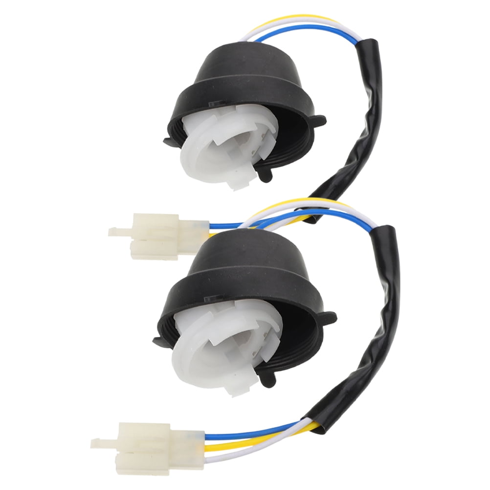 Worgeous 2pcs Motorcycle Pre-Wired Wiring Sockets Light Socket Lamp ...
