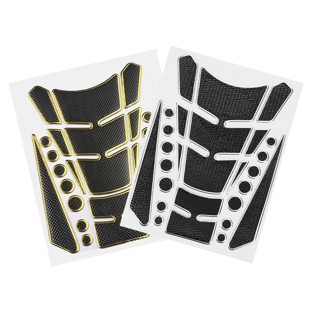 Worgeous 2pcs Motorcycle Tank Stickers Gas Tank Cap Decals Self ...