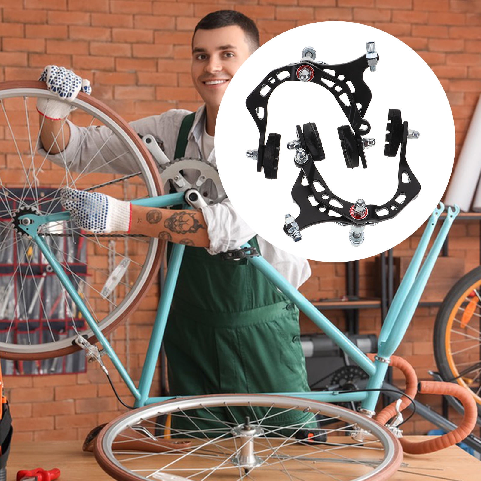 Worgeous 2pcs Mountain Bike Brake Calipers Aluminum Alloy Brake ...