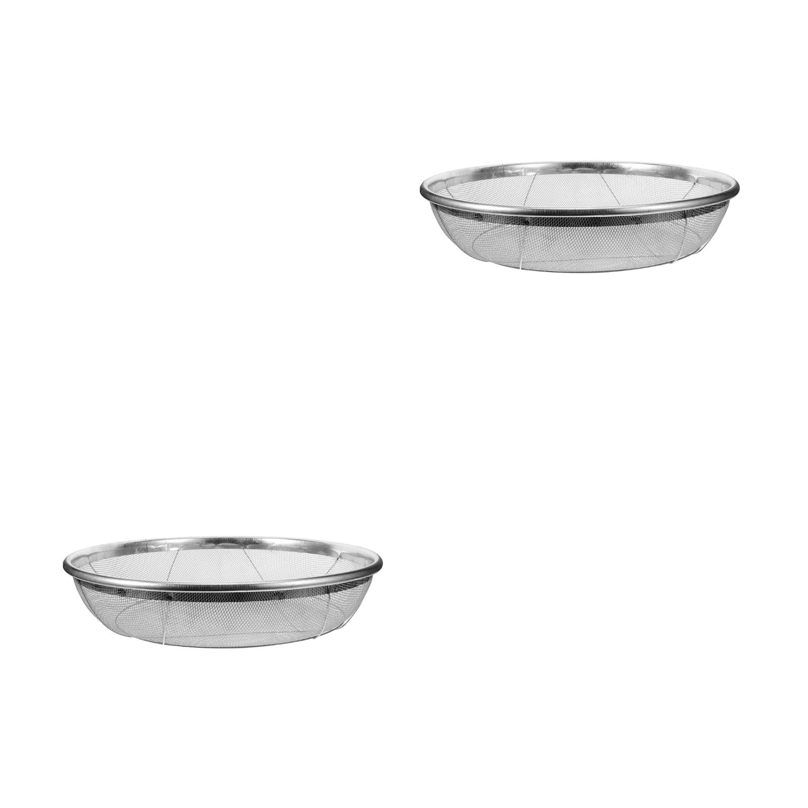 Worgeous 2pcs Multi-use Sifting Pan Soil Mesh Sieve Rocks Sifting Tool ...