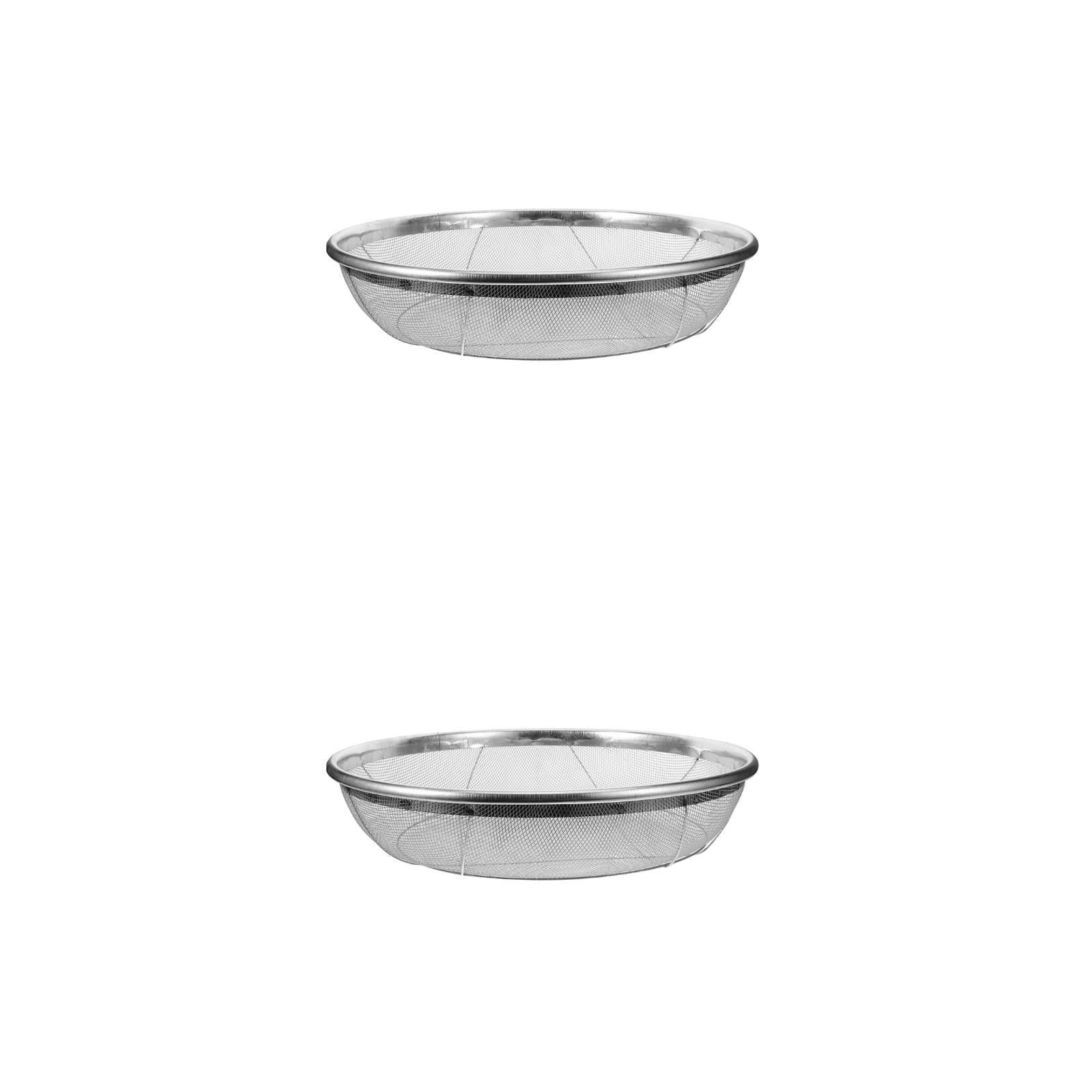 Worgeous 2pcs Multi-use Sifting Pan Soil Mesh Sieve Rocks Sifting Tool ...