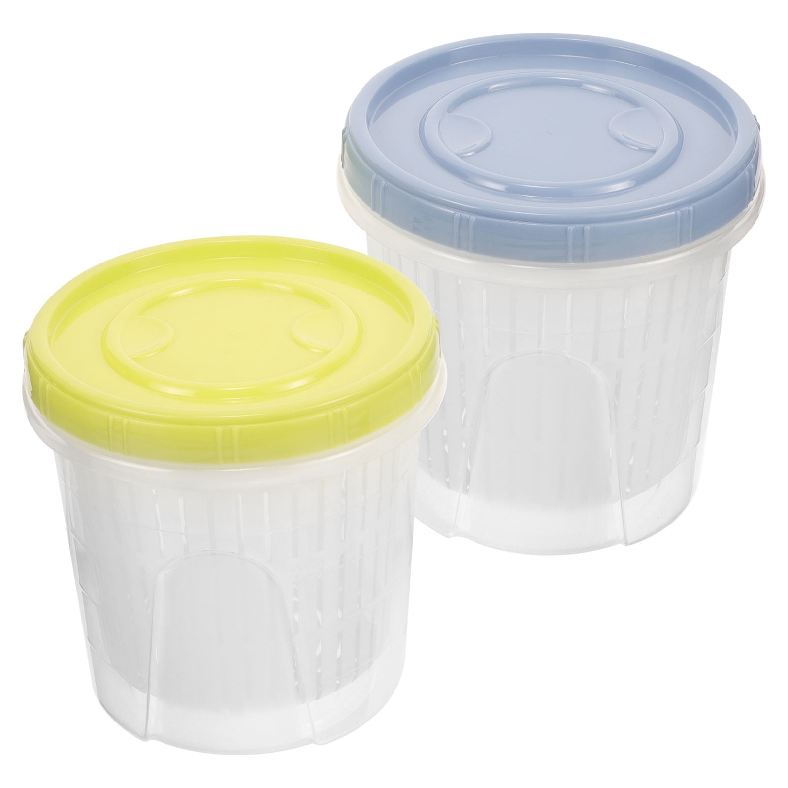 Worgeous 2pcs Pickle Container with Strainer Insert Pickle Strainer ...