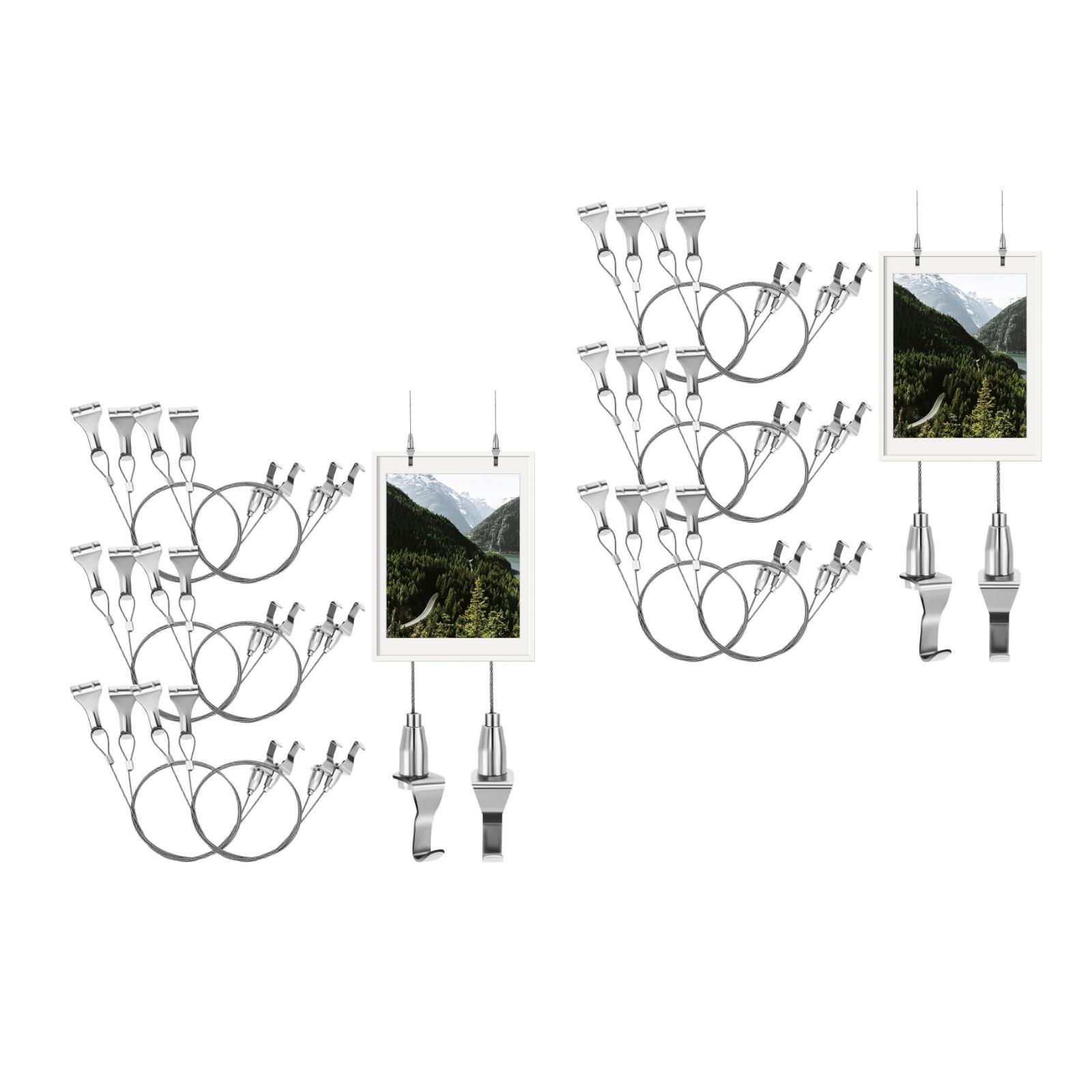 Worgeous 2pcs Picture Hanging Kit With Wire - 8-Piece Adjustable ...