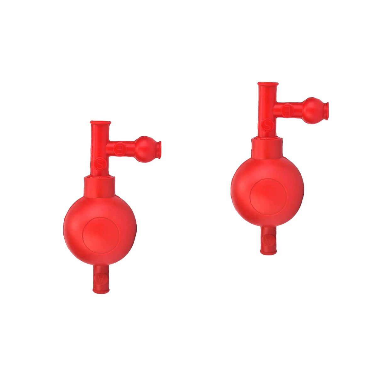 Worgeous 2pcs Pipette Filler Rubber Bulb Three Pinch Valves Rubber ...