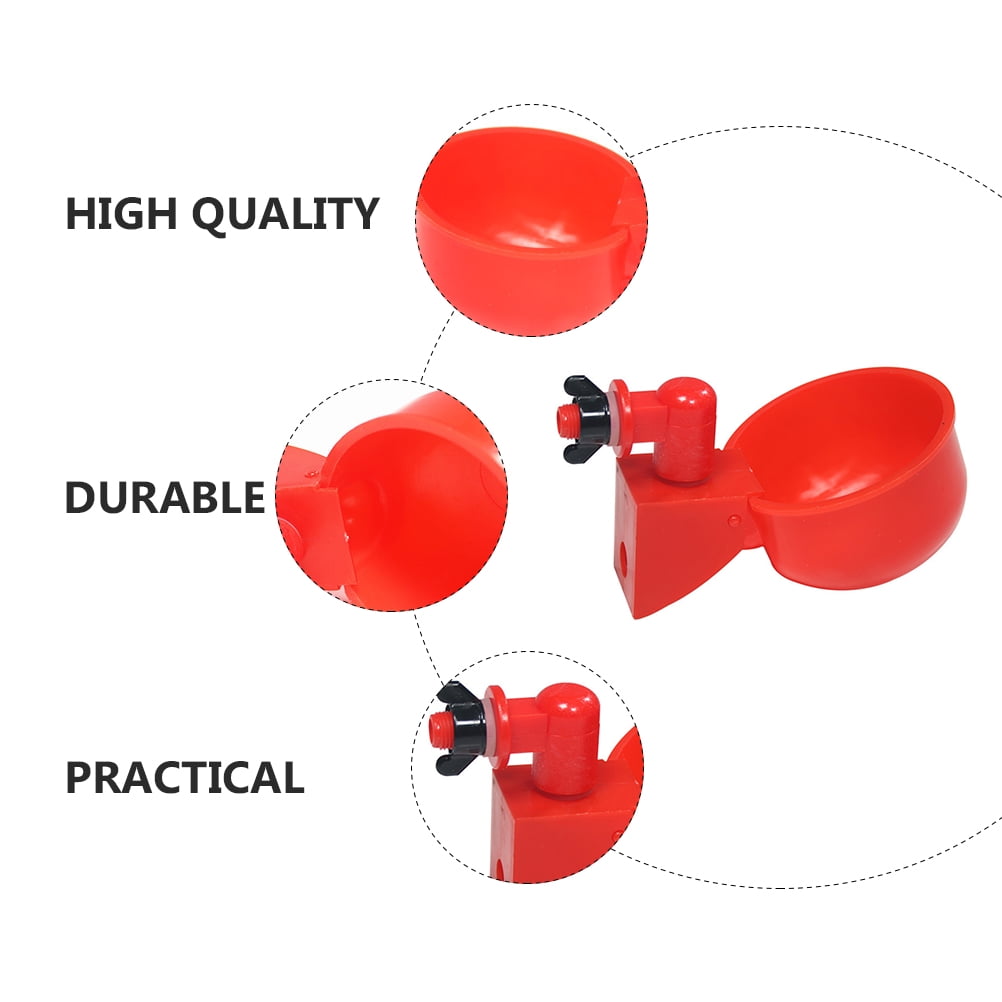 Worgeous 2pcs Plastic Automatic Water Dispenser Poultry Supply Chicken ...